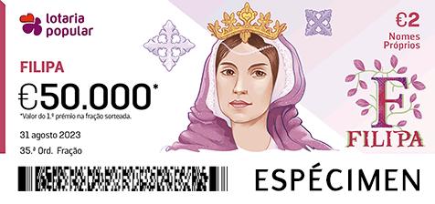 Lotaria Popular 31 de Agosto de 2023